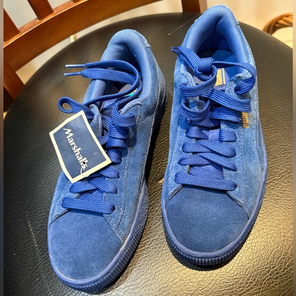 Puma | Shoes | Nwt Puma Classic Blue Sneakers | Poshmark